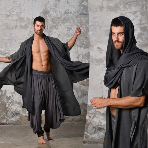 Silk Cloak Mens Long - Etsy UK