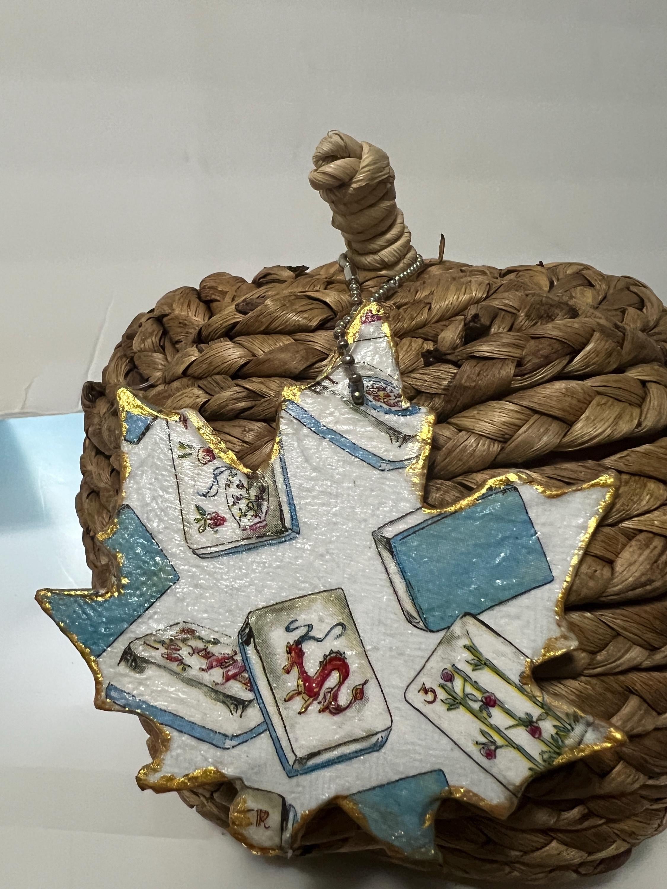 MAHJONG Paper Napkin 10x10 Unfolded,5x5 Folded 5 Individual Napkins ...