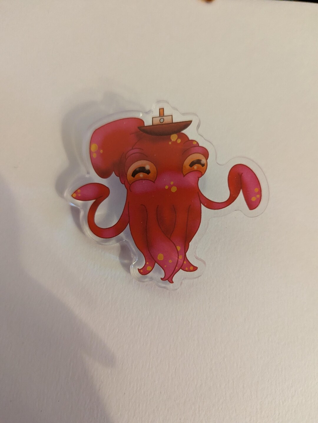 XL Kraken Cryptid Pin Badge - Etsy