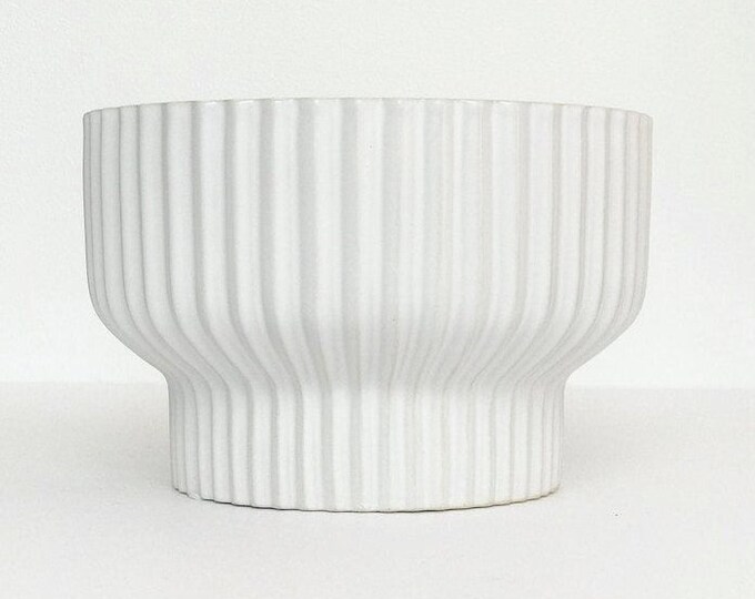 White Ceramic Planter 8 Planter Solid White Planter - Etsy