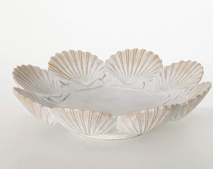 Scallop Shell Bowl for Coffee Table Centerpiece, Modern Home Accent ...
