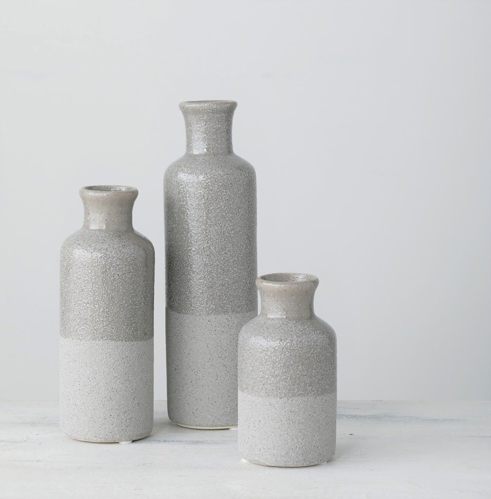 Ceramic Vase Set 3 Vase for Flowers Vases Decor Mantle - Etsy