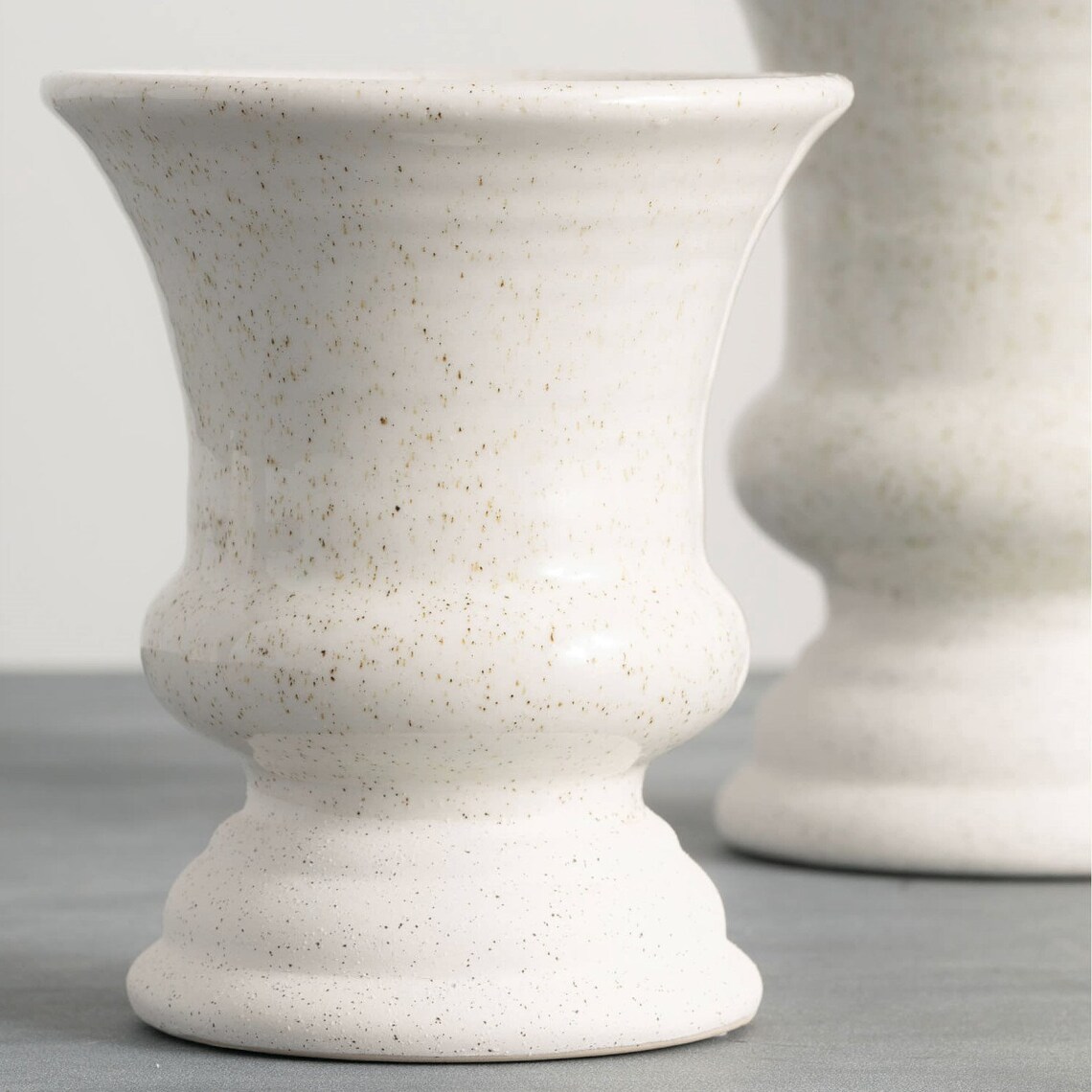 Set 2 Ceramic Vase for Flowers 6 Inch 5 Inch Urn Planter - Etsy