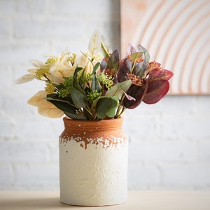 Set | Terracotta Ceramic 6 Inch , 5 - 1/2 Inch Cachepot Vase Flowers ...