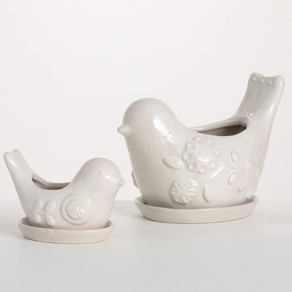 Ceramic Bird Planters - Etsy