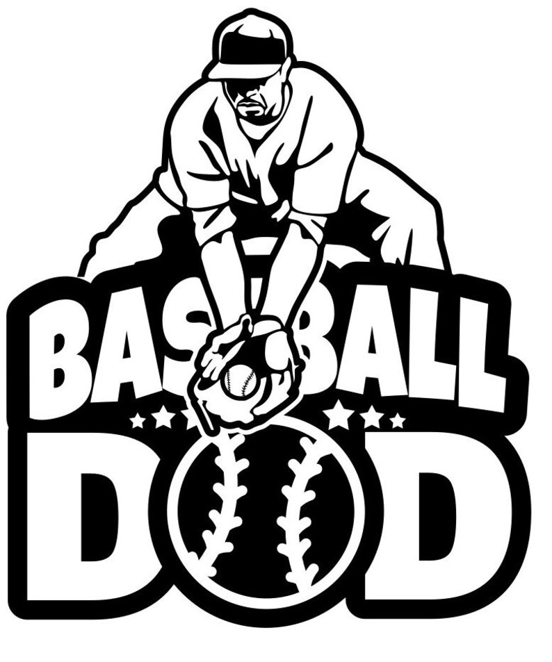 Baseball Dad Ground Ball Vinyl Decal - Etsy