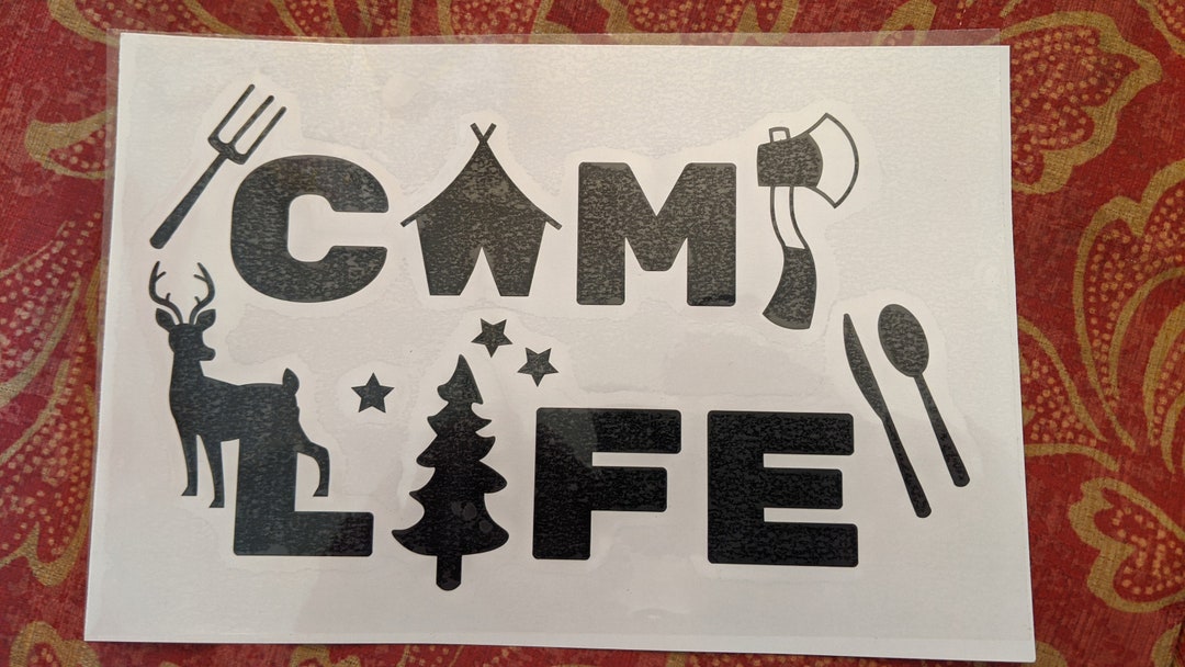 Camp Life Vinyl Decal - Etsy
