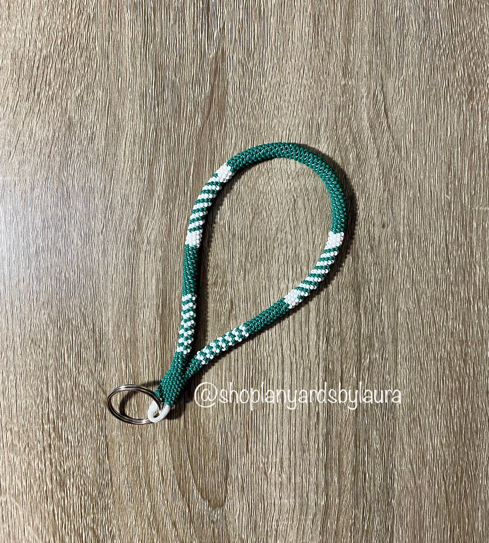 Peyote Stitch Wristlet Lanyard Keychain - Etsy