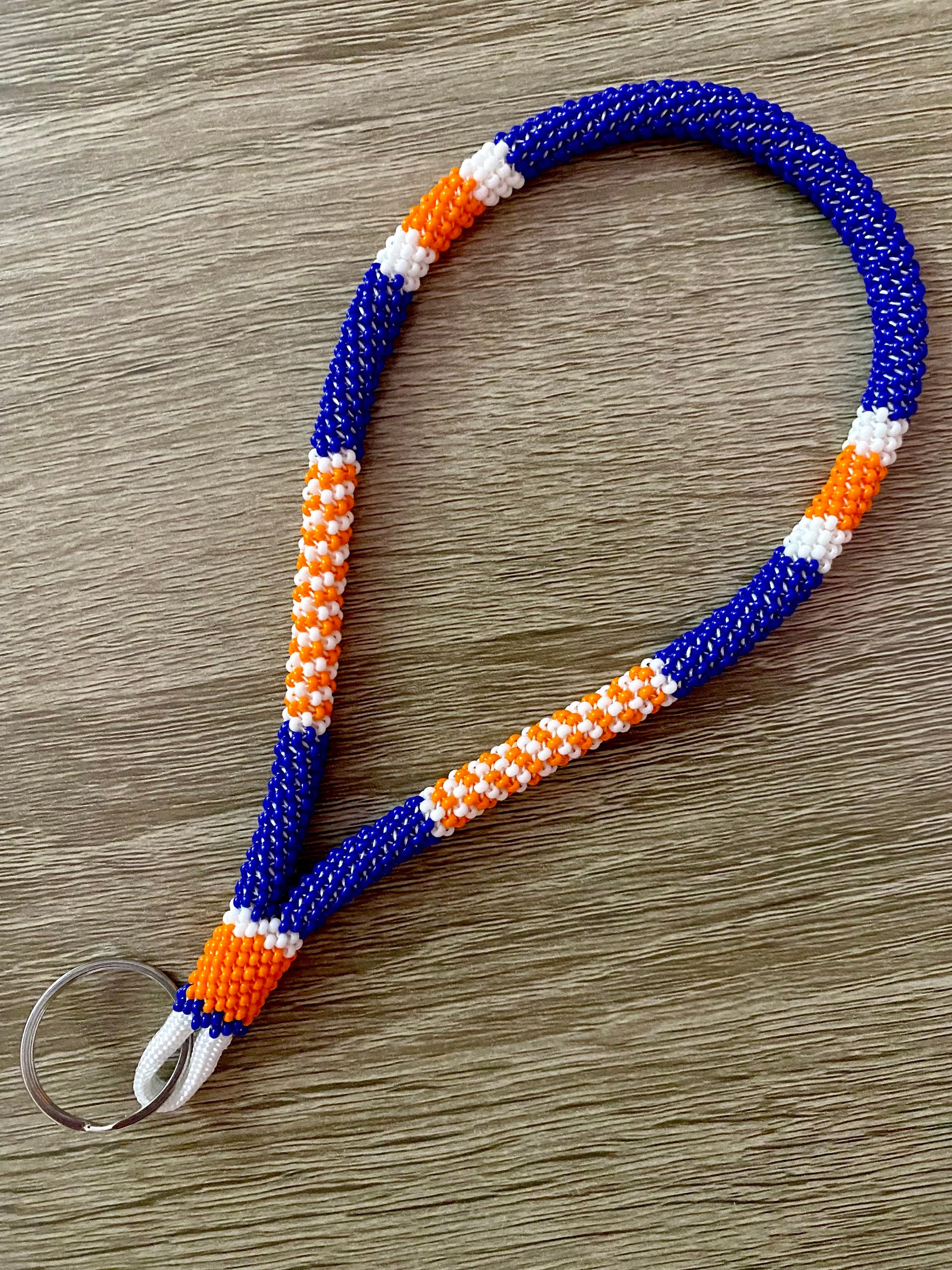 Custom Peyote Stitch Beaded Wristlet Lanyard Keychain - Etsy Canada