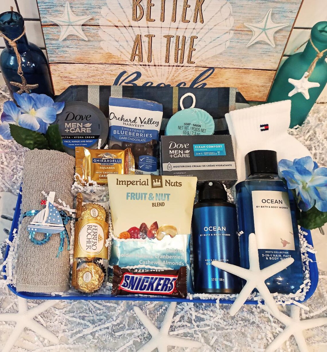 Men's Dad Husband Friend Bath & Body Works Ocean Dove Face Body Wash ...
