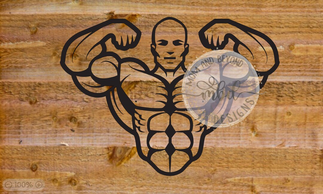 Bodybuilder Vinyl Decal / Buff / Lifting Weights / Personal - Etsy