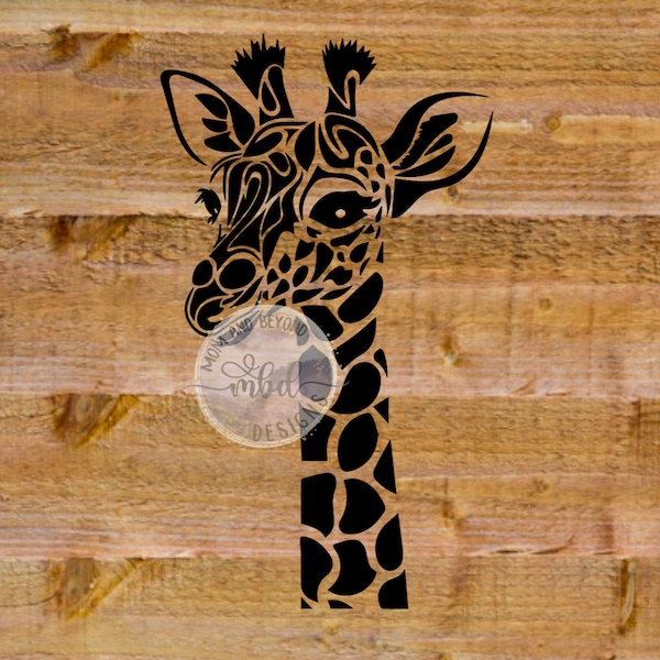 Giraffe Vinyl Decal - Etsy