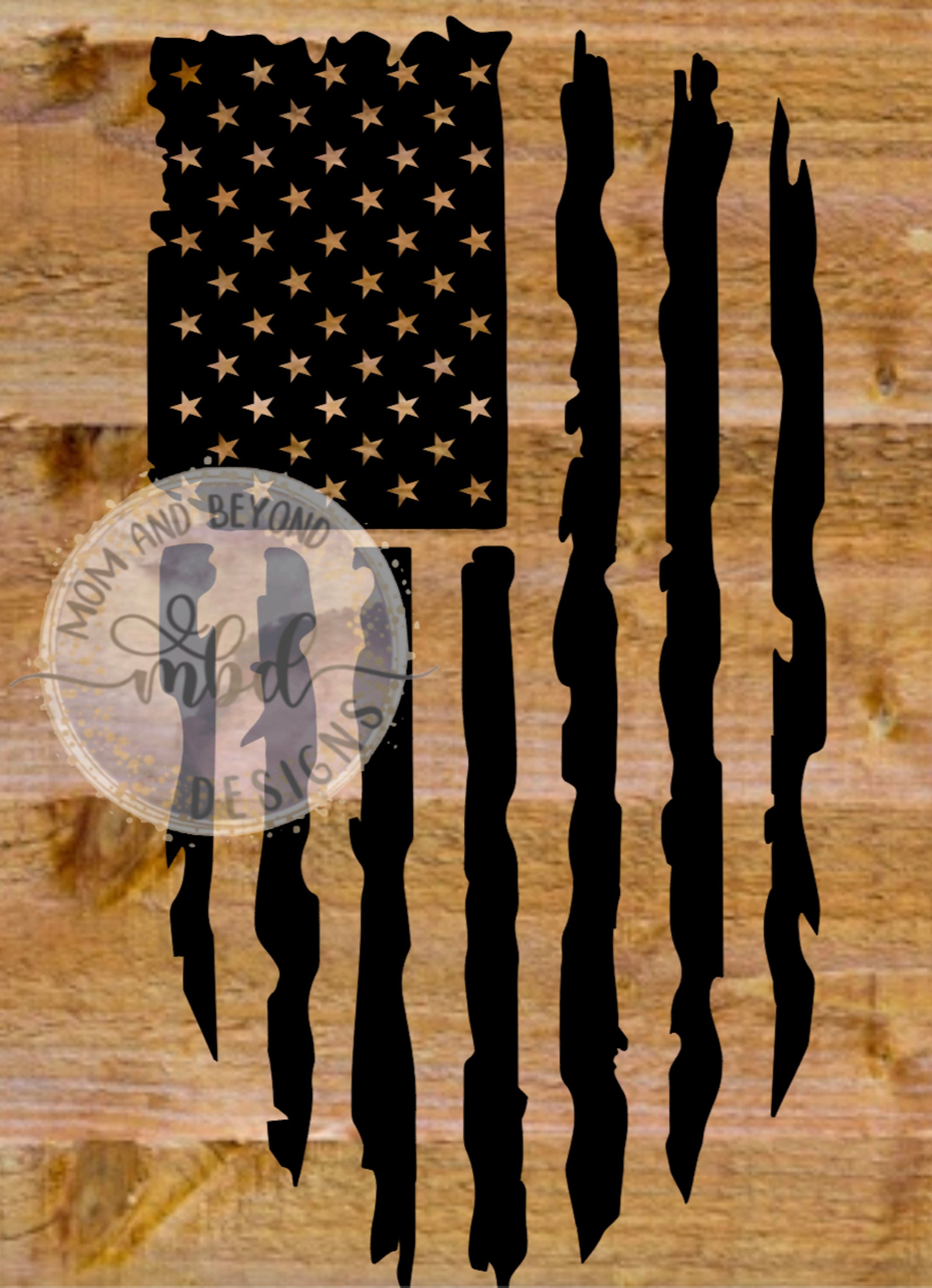 Vertical Distressed American Flag / Vinyl Decal / America USA - Etsy