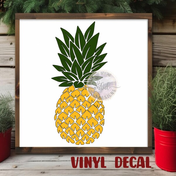 Pineapple Wall Decal - Etsy