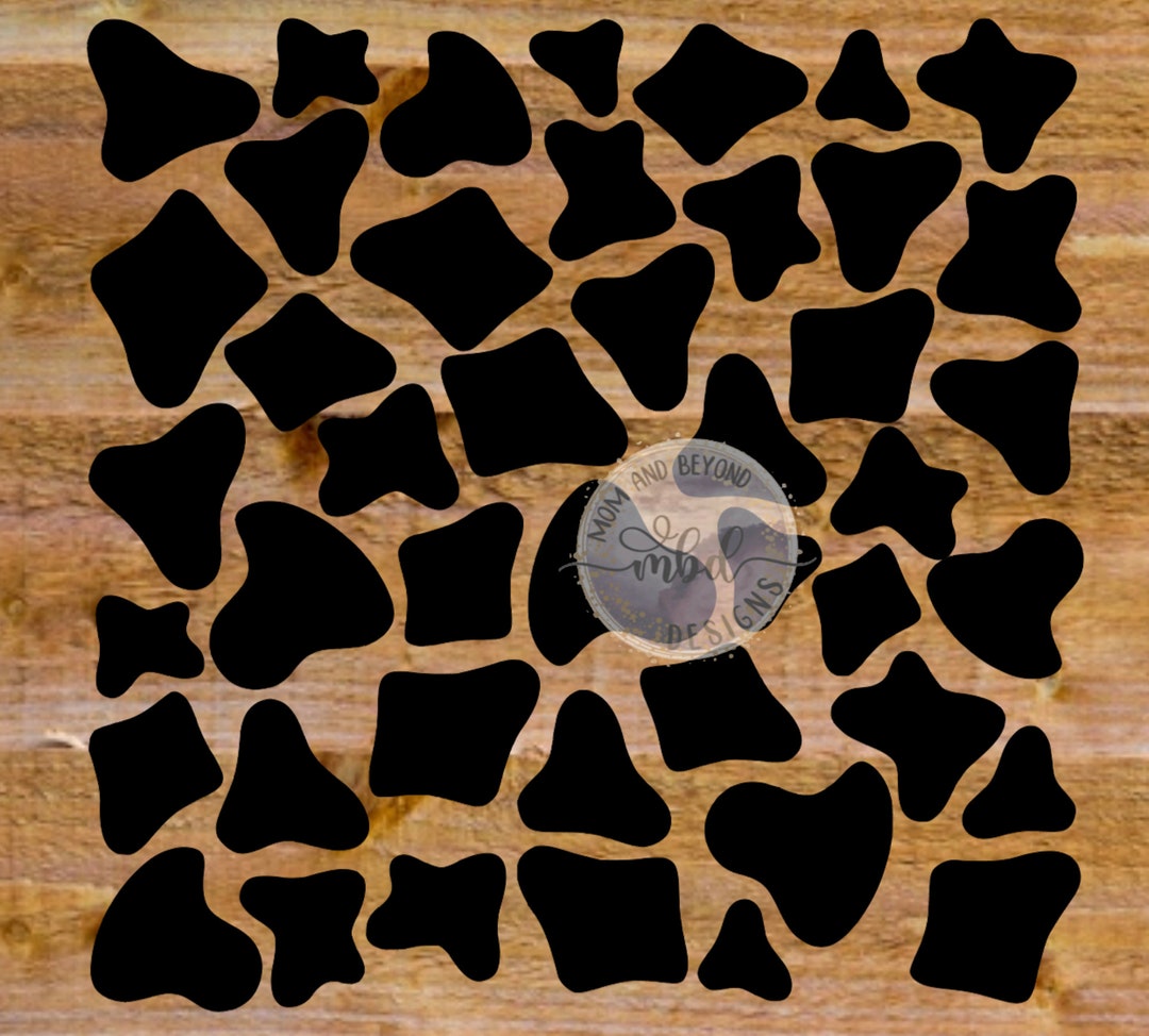 Cow Spots Vinyl Decal Sticker Sheet for Tumblers Mugs Car - Etsy