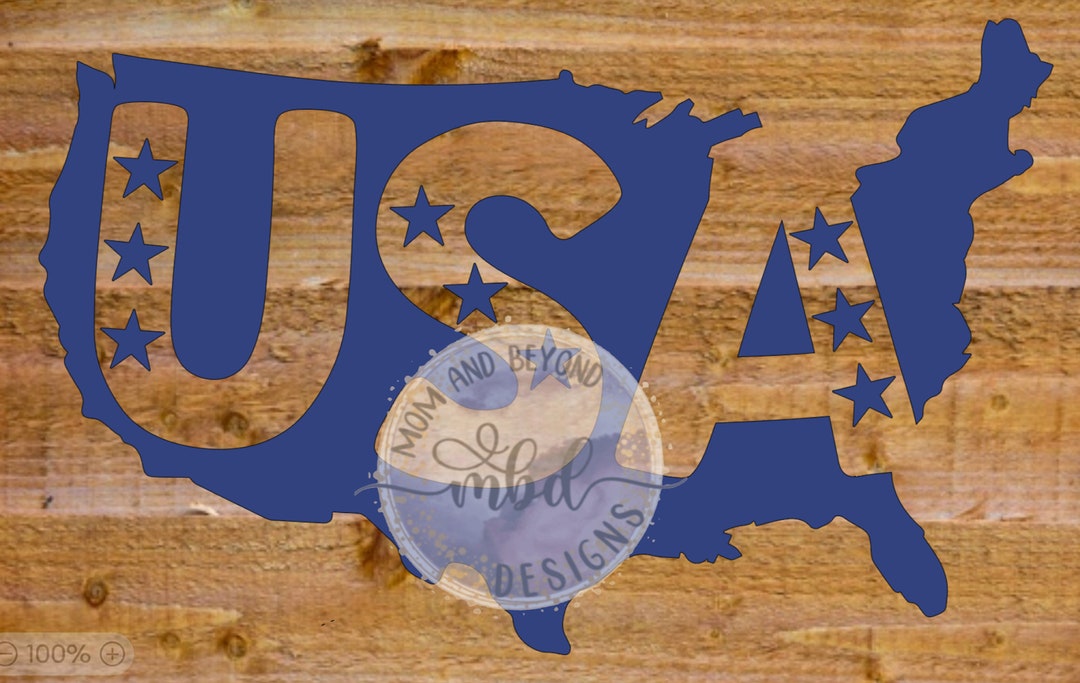 USA Map Vinyl Decal ~ United States / America / American / Patriotic ...