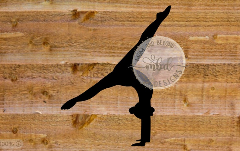 Gymnast Handstand Vinyl Decal / Gymnastics Sticker for - Etsy