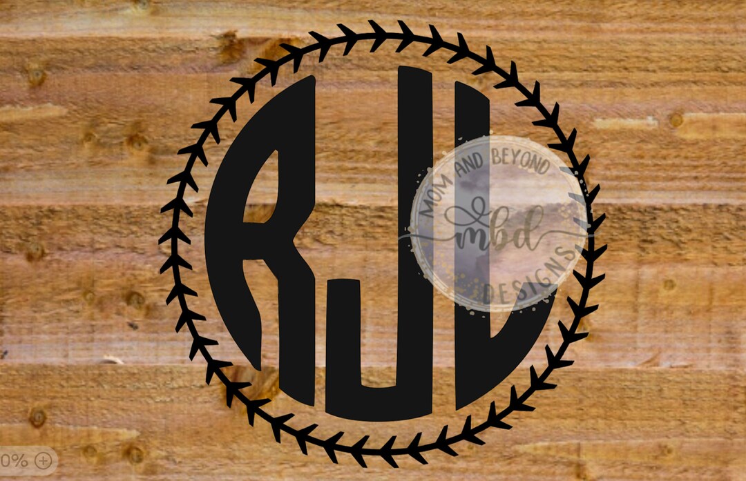 Baseball Stitches Monogram Vinyl Decal / Ball / Sports Sticker for ...