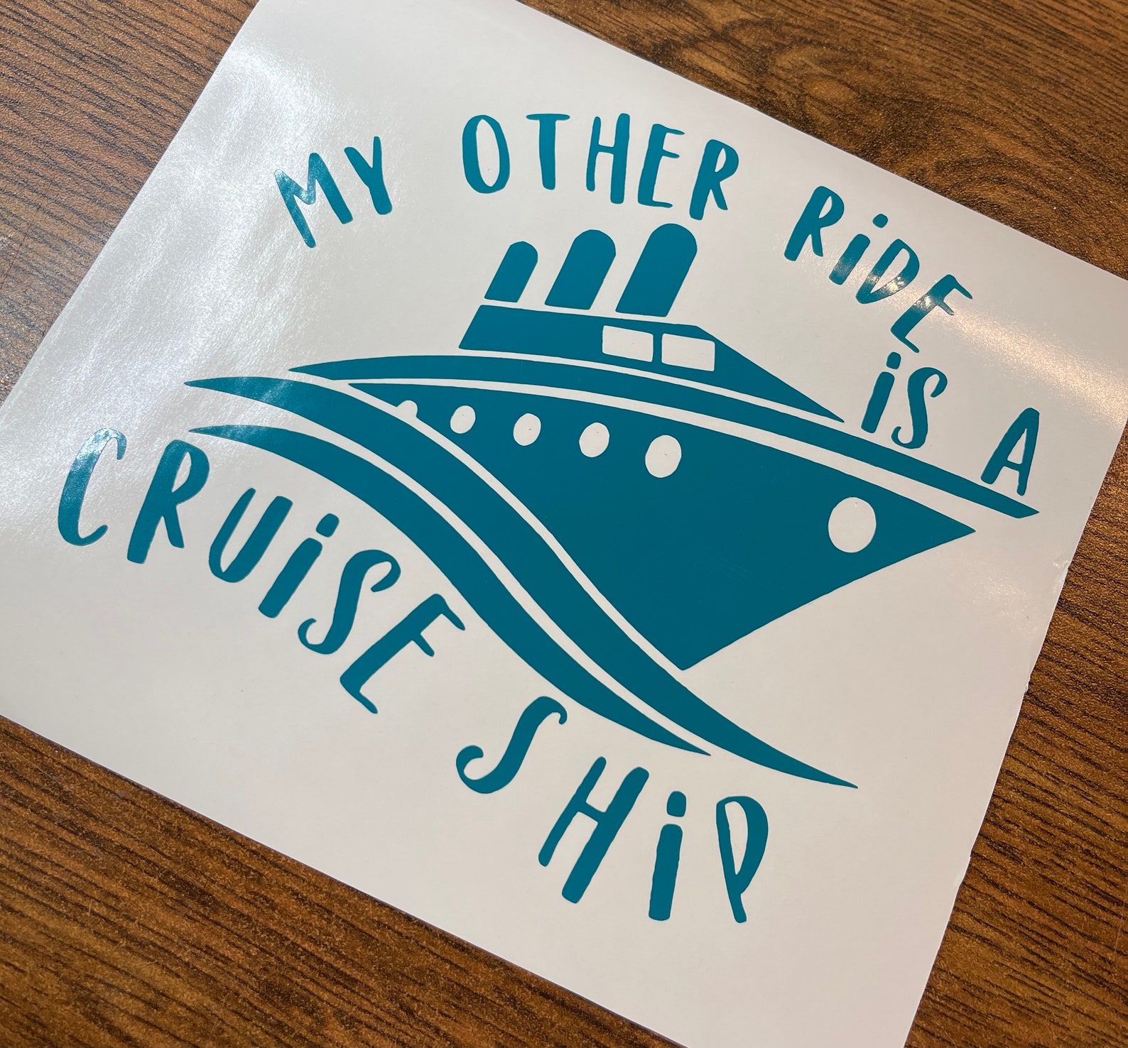 My Other Ride Cruise Ship Vinyl Decal / Vacation Car Window - Etsy