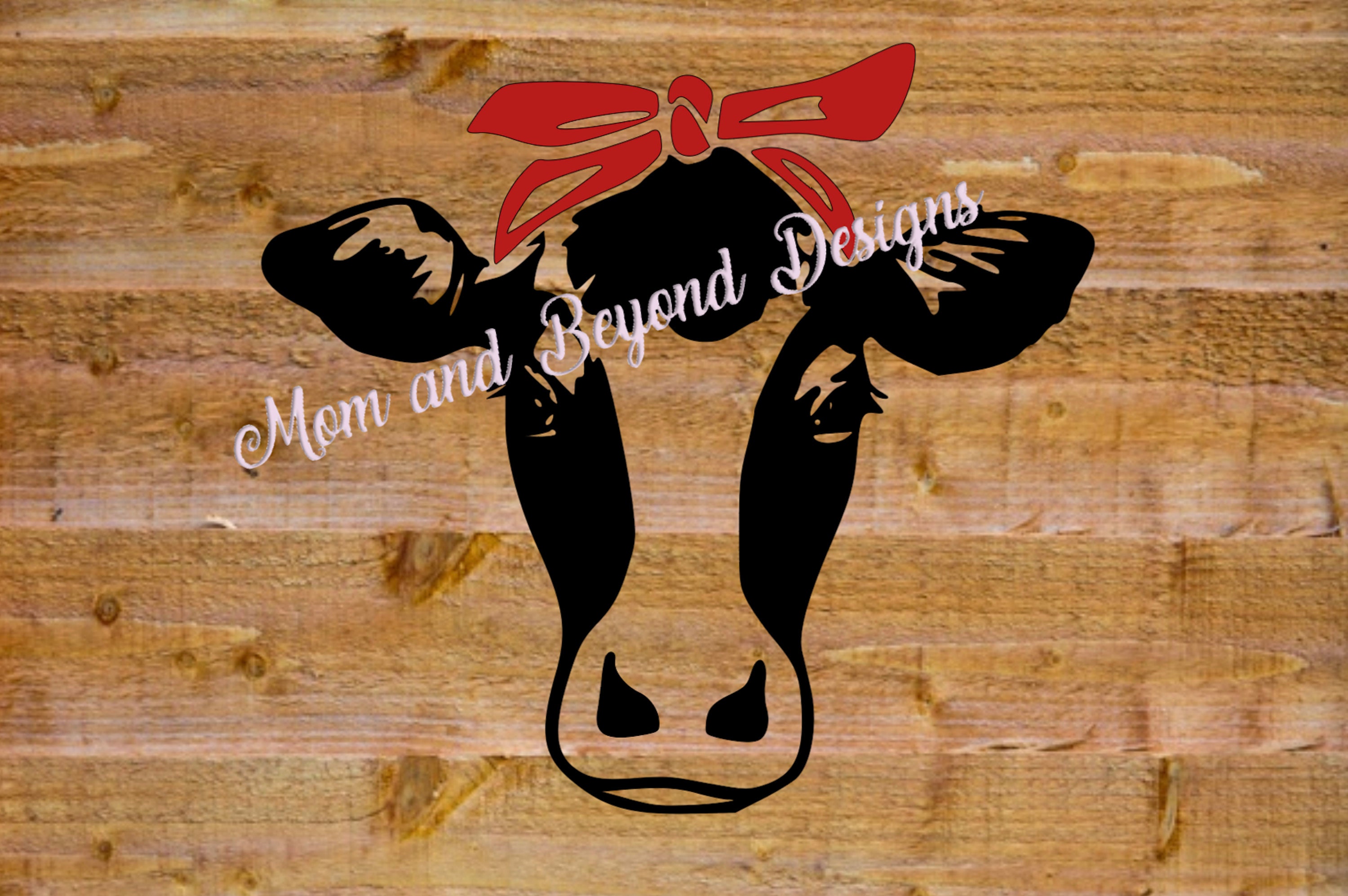 Dairy Cow With Bandana Vinyl Decal / Heifer Sticker Made With - Etsy