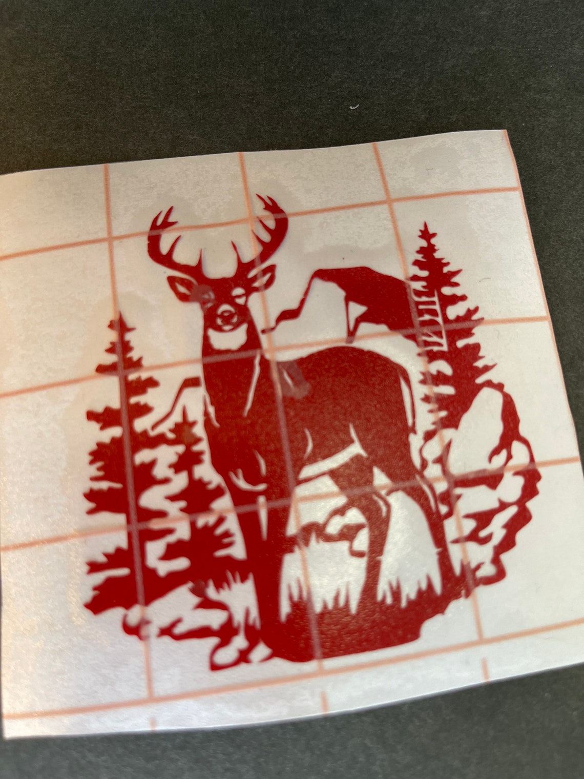 Deer Scene Vinyl Decal / Big Buck Truck Window Sticker / - Etsy