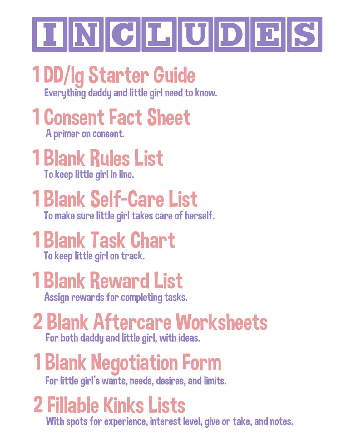 Ultimate Ddlg Starter Kit Everything You Need To Get Started In Ddlg Bdsm Starter Kit Little