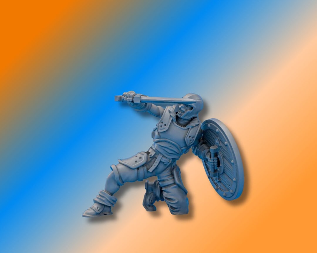 Armored Infantry Soldier G | 3D Printed Resin Miniature | 28mm 32mm ...