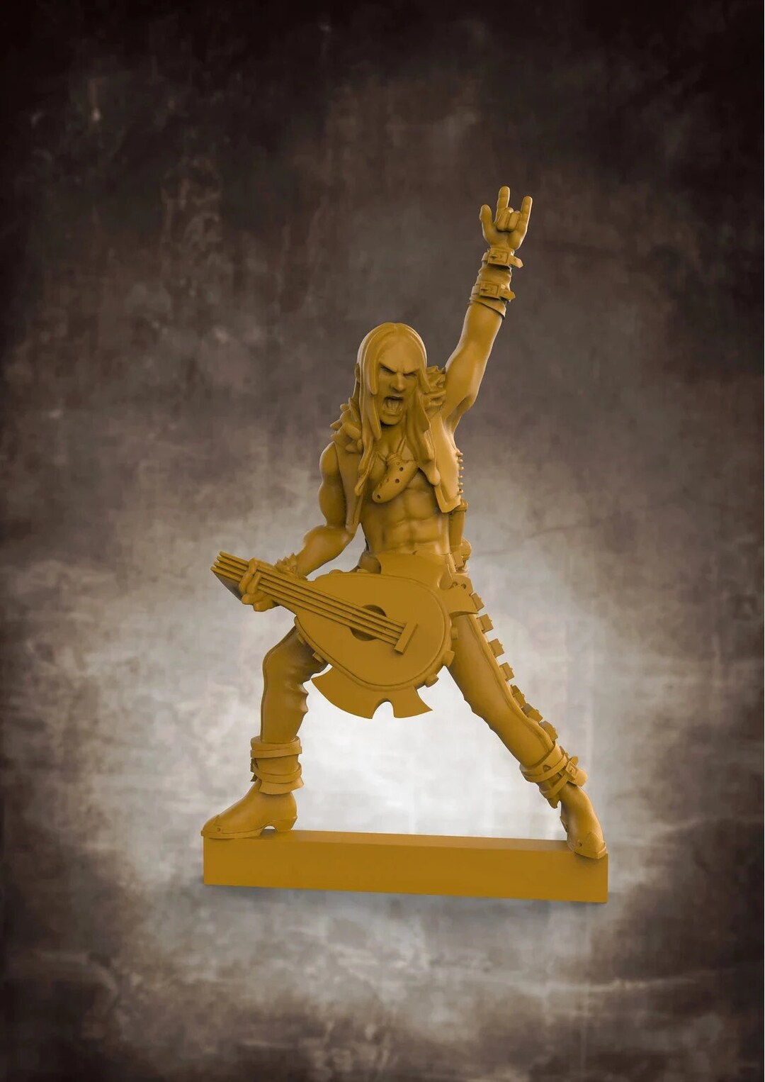 Rockstar Guitar Hero | Outstanding 3D Printed Fantasy Tabletop ...