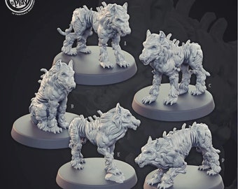 Zombie Dog Miniatures - Etsy