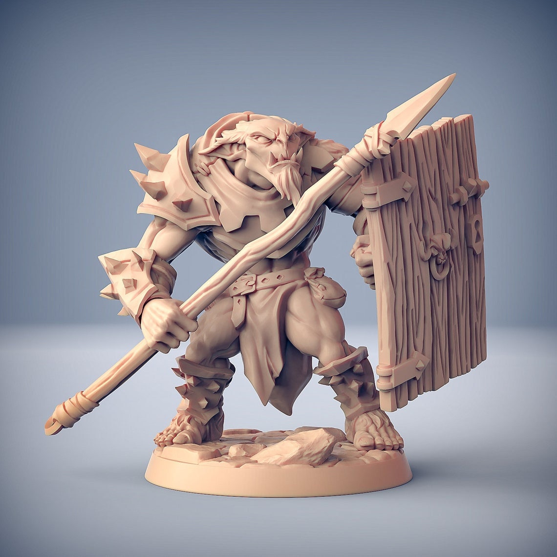 Spear Goblin Bugbear Outstanding 3D Printed Fantasy Tabletop | Etsy