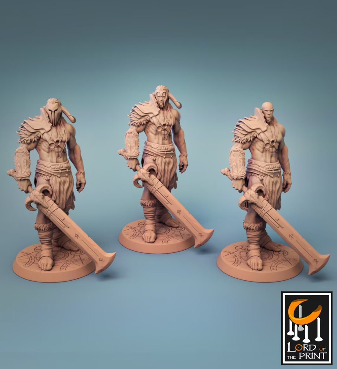 Viking Goliath Barbar With Sword | 3D Printed Resin Miniature | 28mm ...