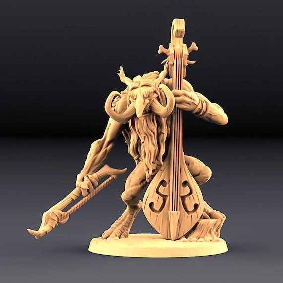 Troll Bard With Cello Outstanding 3D Printed Fantasy - Etsy