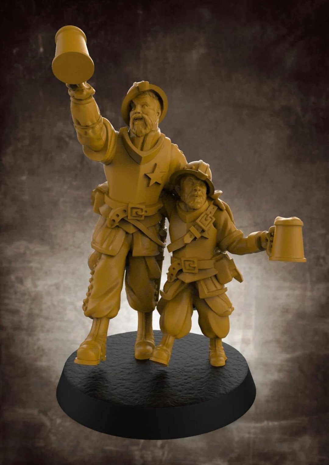 Drunk City Watchmen | 3D Printed Resin Miniature | 28mm 32mm 100mm ...