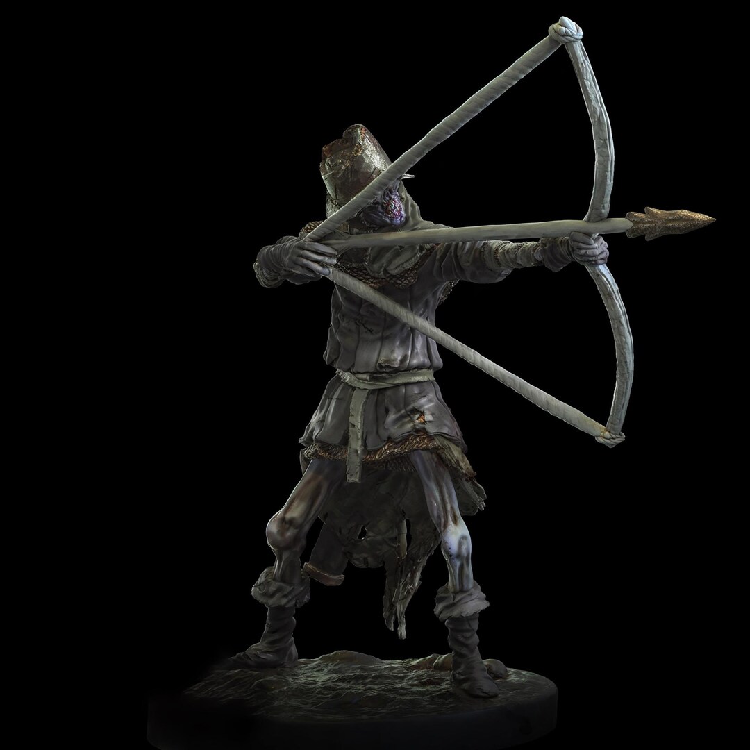 Undead Soldier Deadwalker Archer V4 | 3D Printed Resin Miniature | 28mm ...