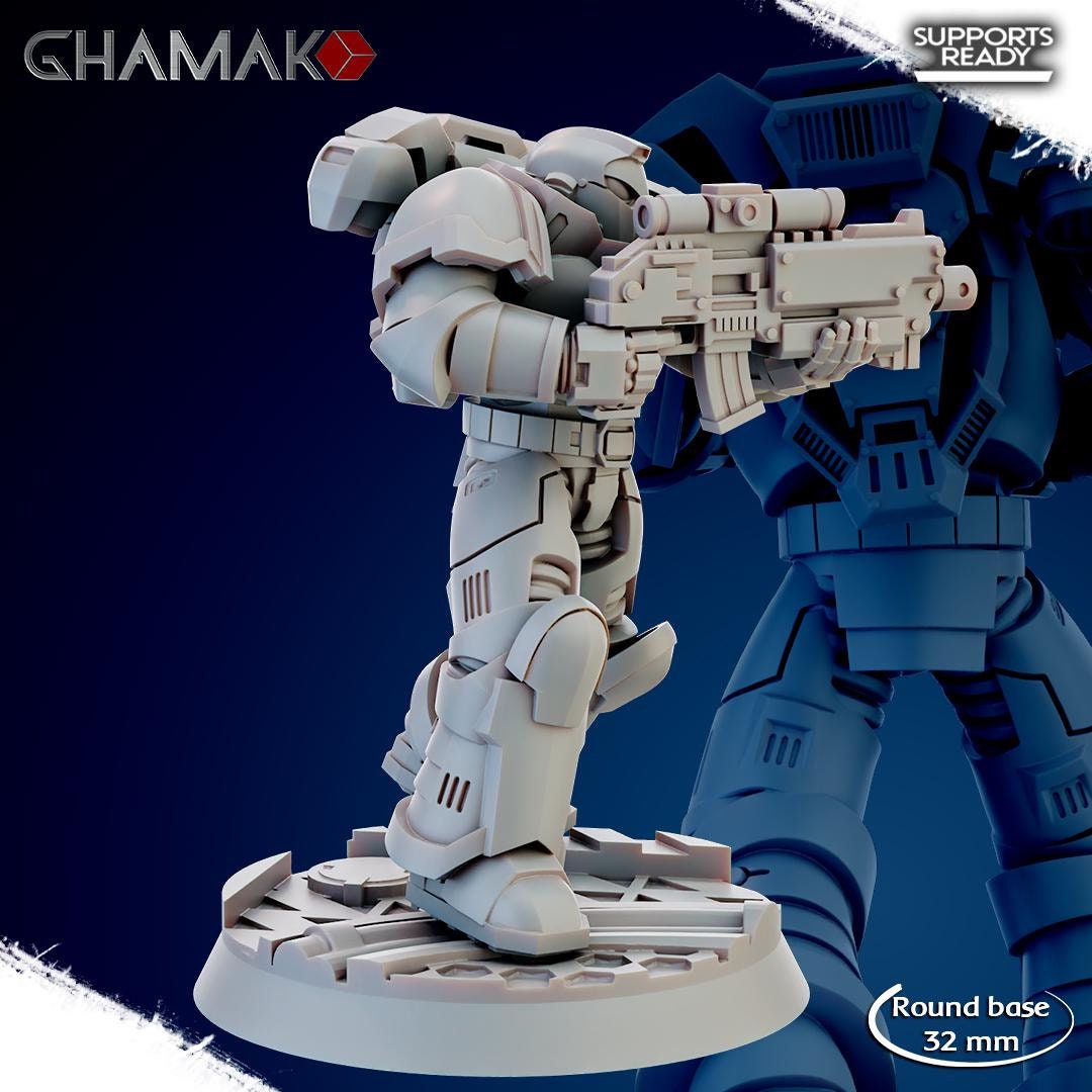 Space Soldier Imperator Precision Rifle V5 Sci Fi Scifi Miniatures ...