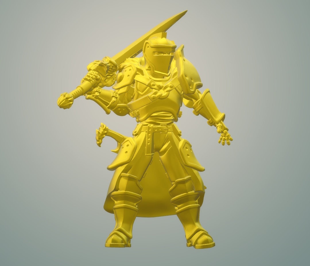 Glaive Paladin Knight 2 | Outstanding 3D Printed Fantasy Tabletop ...