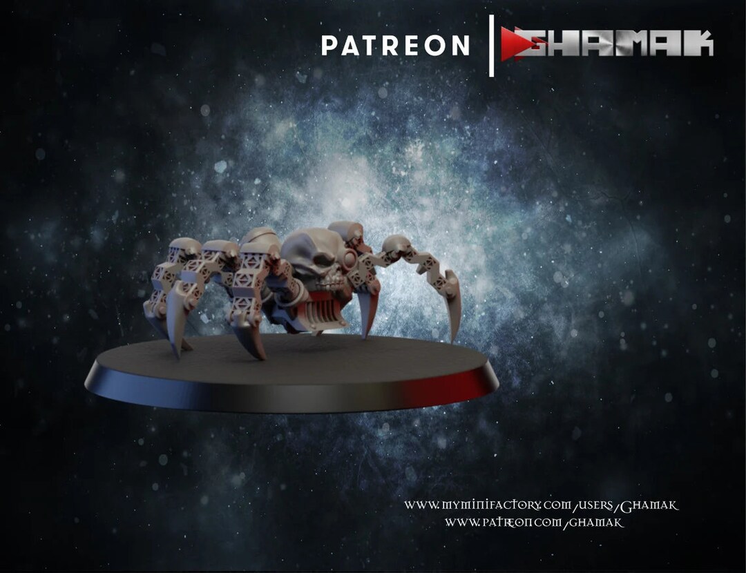 Aracnoskull Metal Spider Tarantula Outstanding 3D Printed Fantasy ...