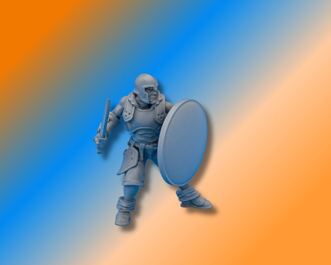 Armored Infantry Soldier B Outstanding 3D Printed Fantasy Tabletop ...