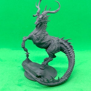 Kiminari Kirin Ki-rin Unicorn | 3D Printed Resin Miniature | 28mm 32mm ...