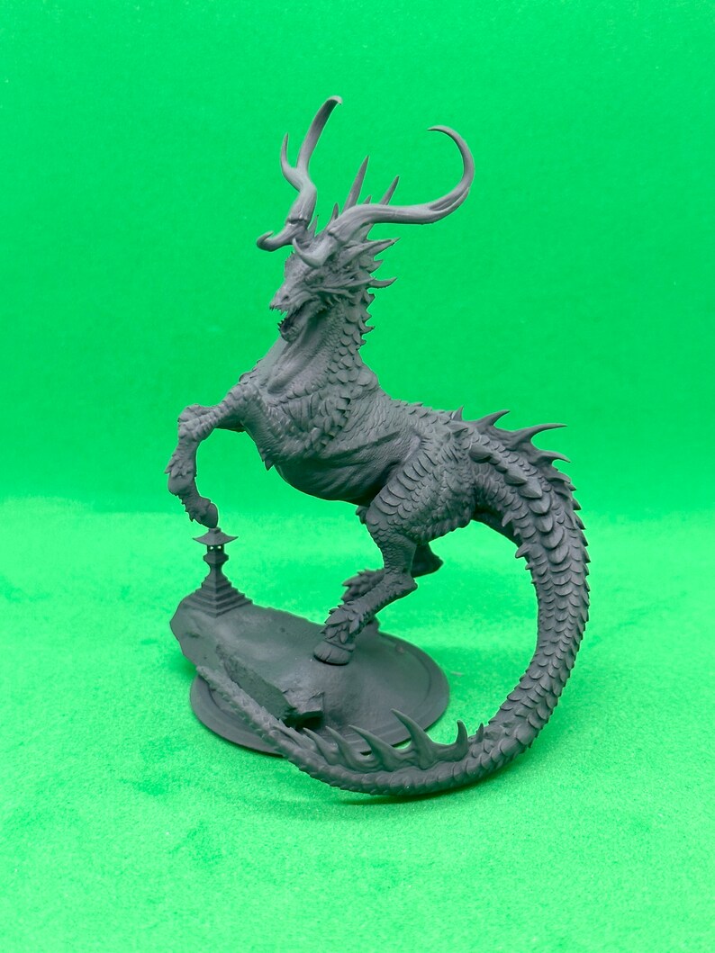 Kiminari Kirin Ki-rin Unicorn | 3D Printed Resin Miniature | 28mm 32mm ...