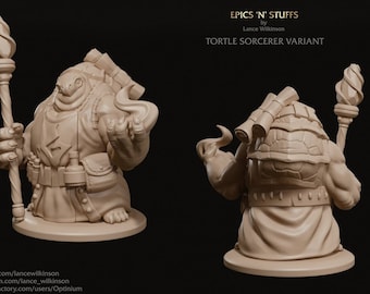 Turtle TMNT Rappyfel Outstanding 3D Printed Fantasy Tabletop | Etsy