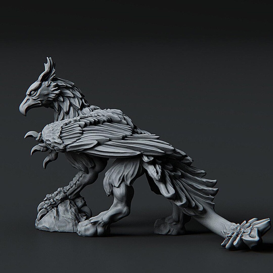 Griffin | 3D Printed Resin Miniature | 28mm 32mm 100mm | Fantasy ...