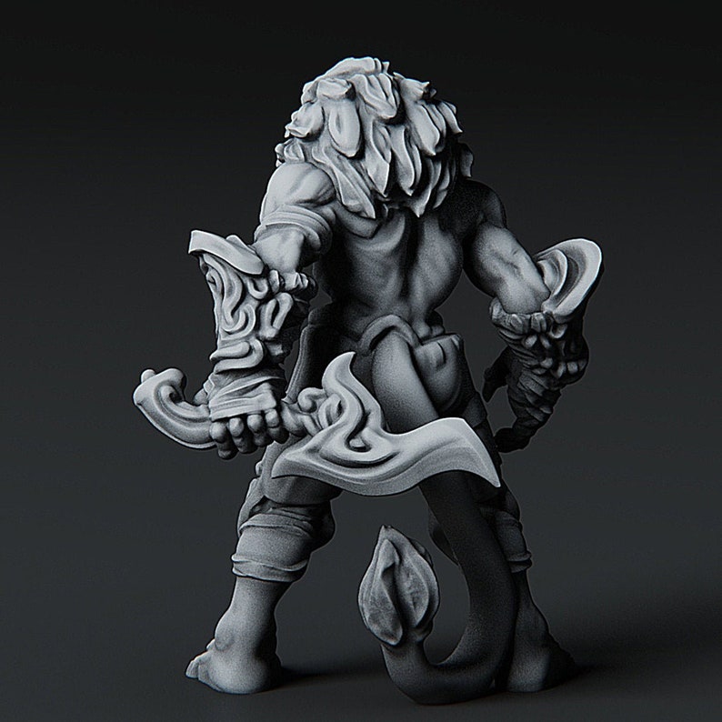 Agathion Leonal Lion Leonin Premium 3D Printed Miniatures | Etsy Agathion Leonal Lion Leonin Premium 3D Printed Miniatures | Etsy