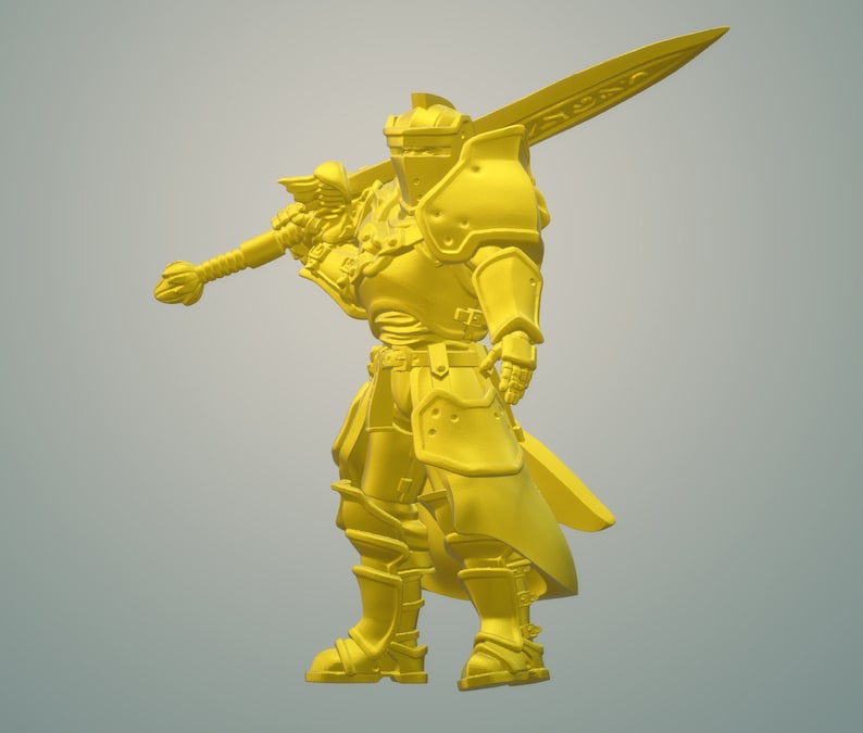 Glaive Paladin Knight 2 Outstanding 3D Printed Fantasy - Etsy