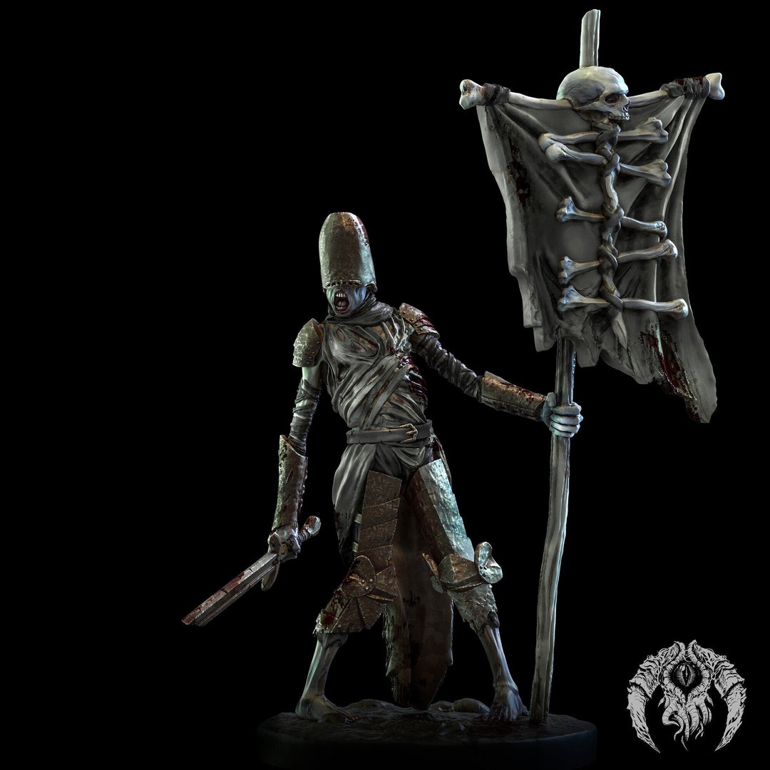 Undead Soldier Deadwalker 4 | Outstanding 3D Printed Fantasy Tabletop ...