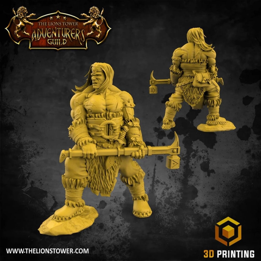 Conan Barbarian Viking | Outstanding 3D Printed Fantasy Tabletop ...