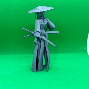Female Samurai Kasa | Outstanding 3D Printed Fantasy Tabletop ...