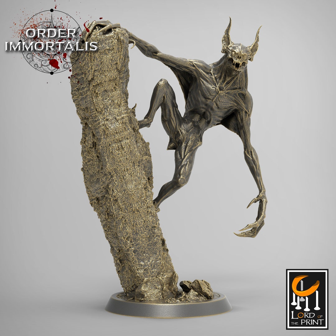 Immortalis Vampire Demon Bat Monster V3 | 3D Printed Resin Miniature ...