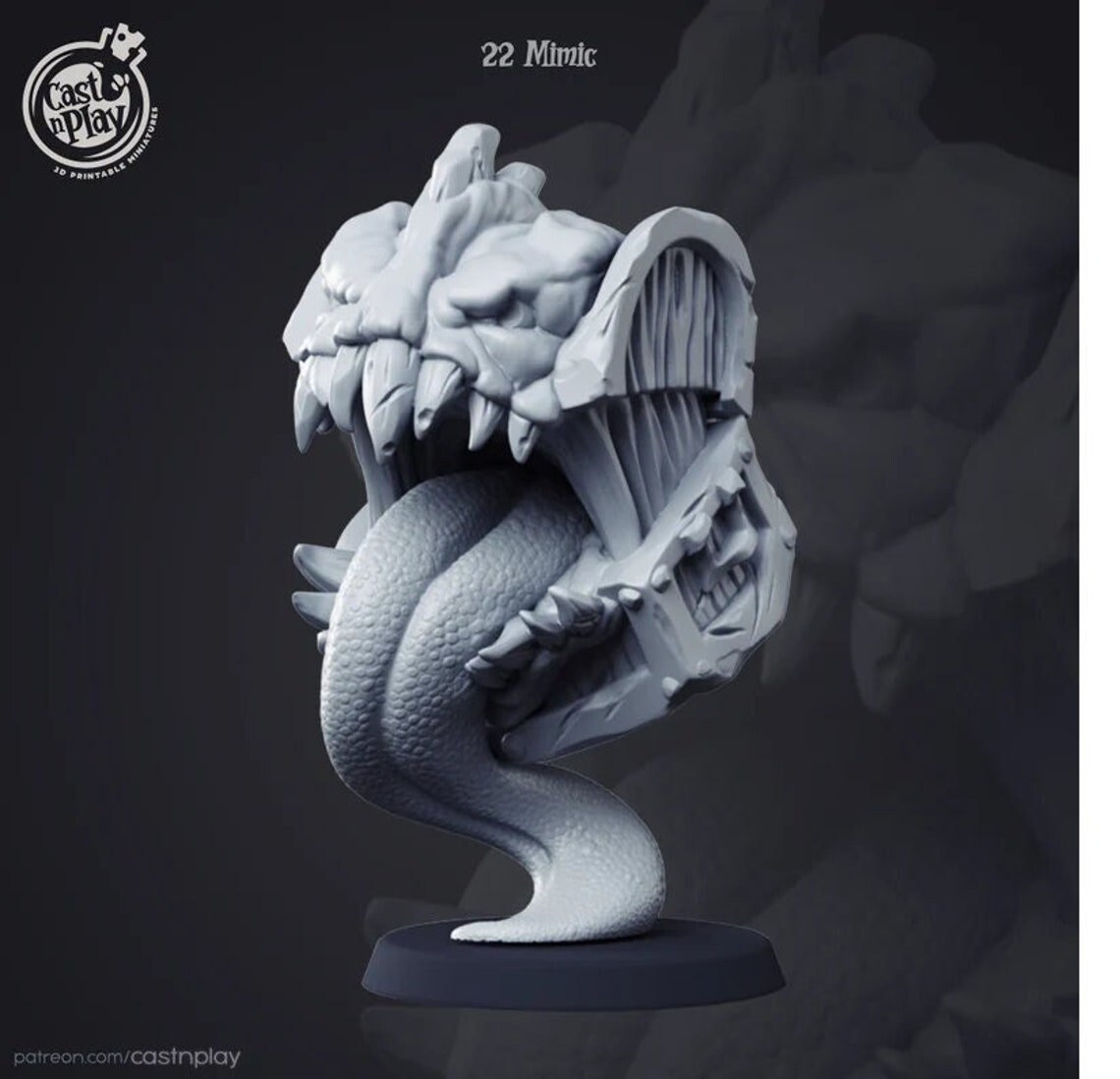 Chest Mimic Outstanding 3D Printed Fantasy Tabletop | Etsy