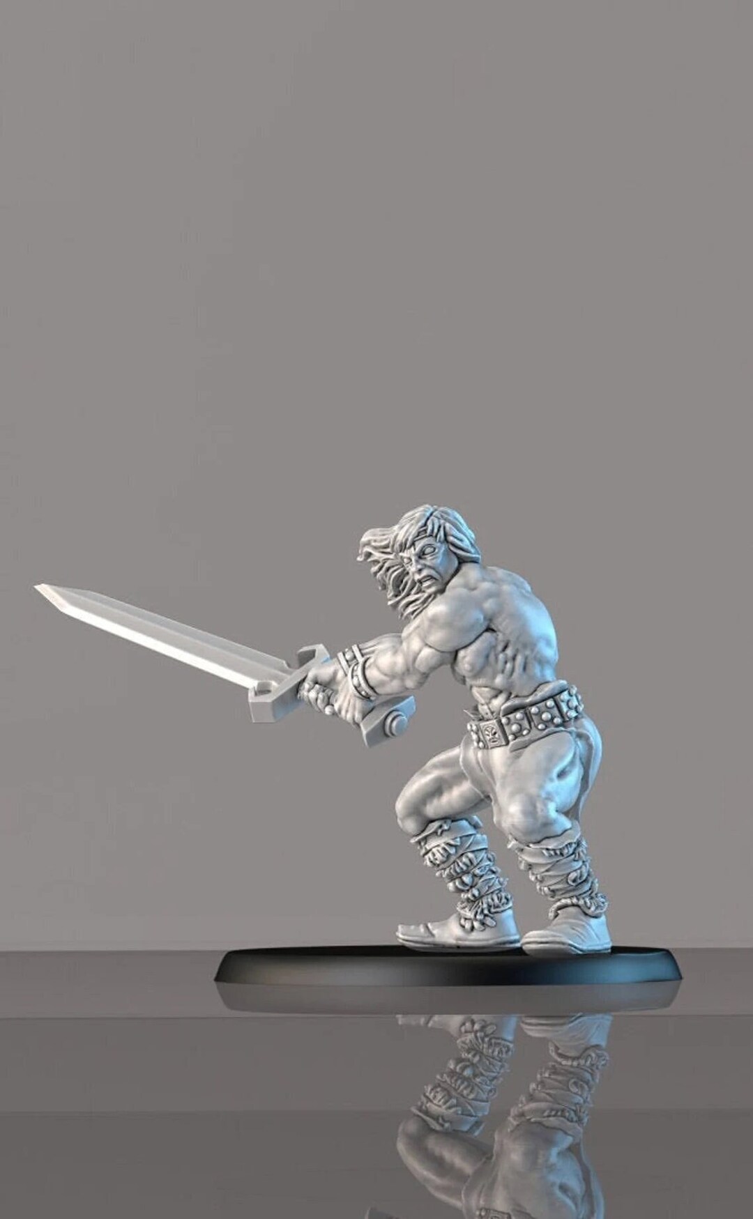 Conan He-man the Male Barbarian | 3D Printed Resin Miniature | 28mm ...